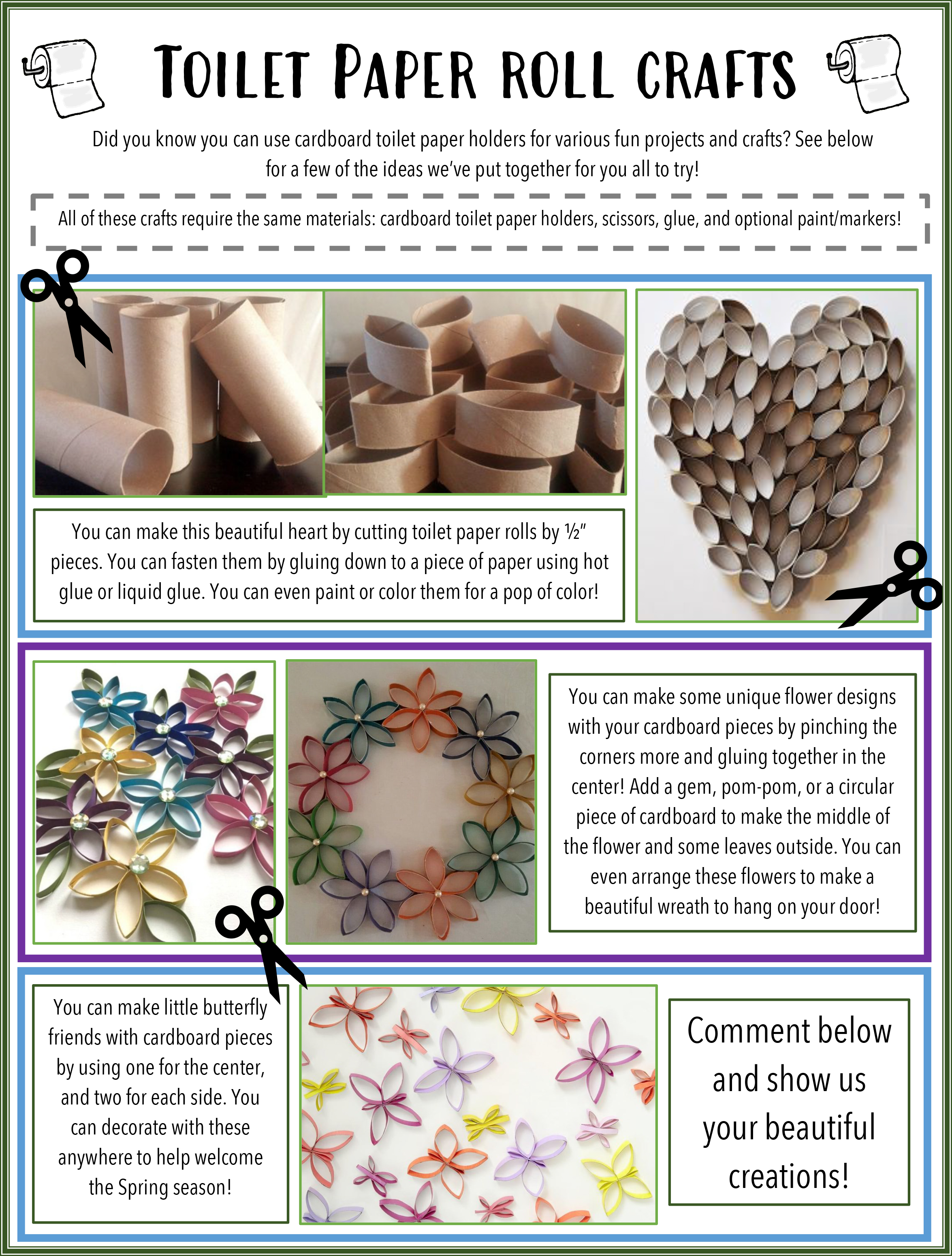 Toilet Paper Roll Wall Crafts